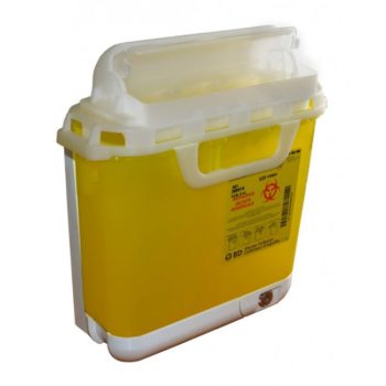 Sharps Container & Wall Bracket - 5.1 Litre - Bluewater First Aid